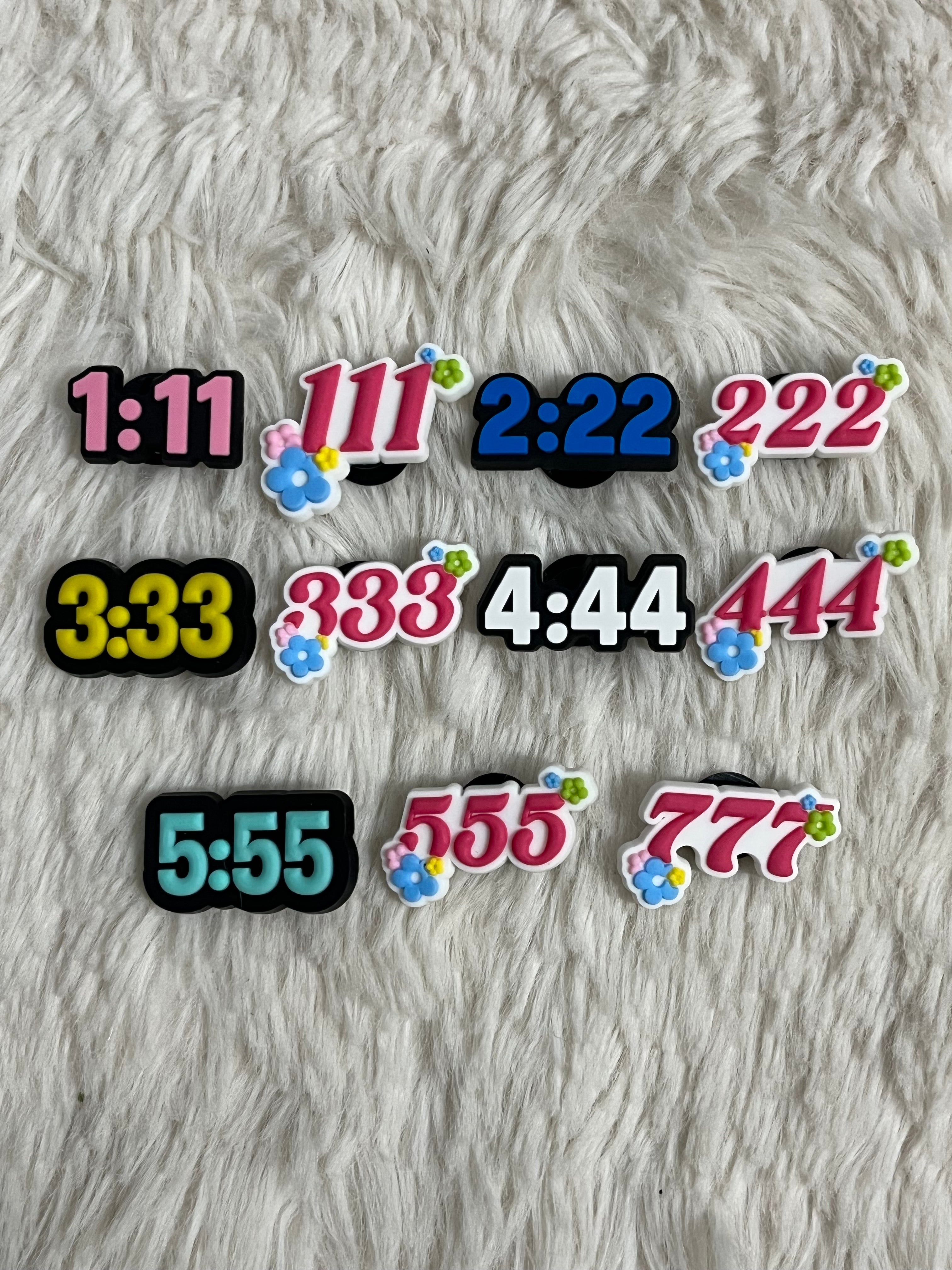 Angel Numbers Shoe Charms – Rockin Crocs & Crafts