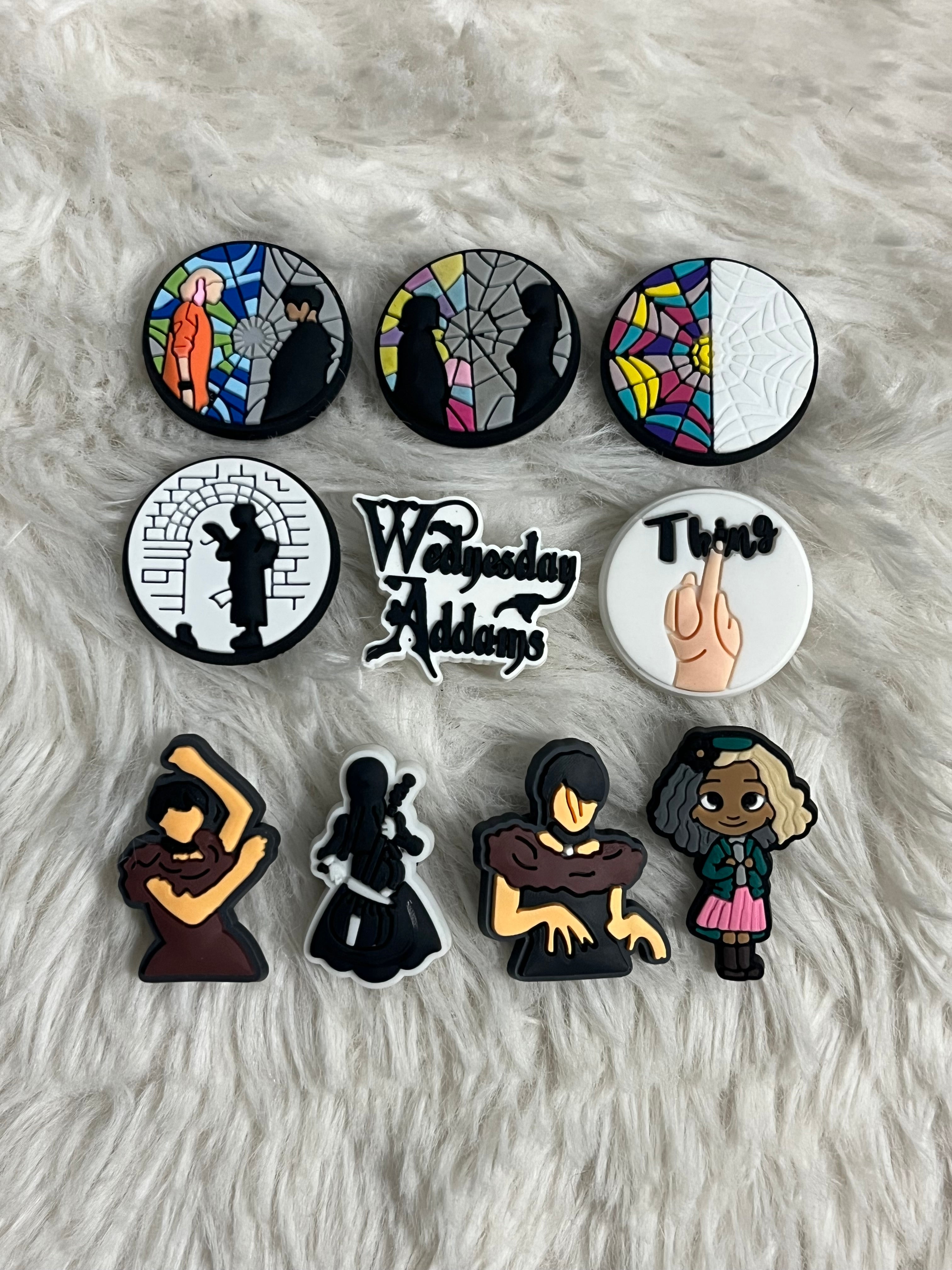 Wednesday Addams Shoe Charms – Rockin Crocs & Crafts